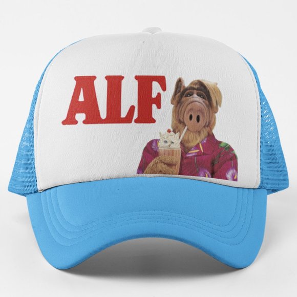 Accessories | New Alf Sipping Cat Shake Foam Trucker Mesh Snapback Hat ...
